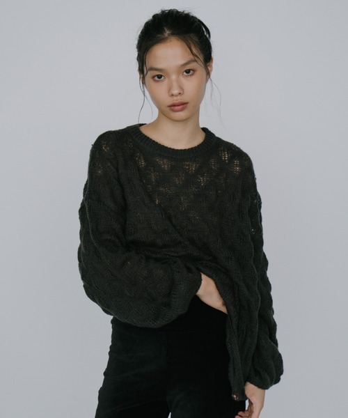 duei（デュイ）の「シアーオーバーニット（ニット/セーター）」 - WEAR