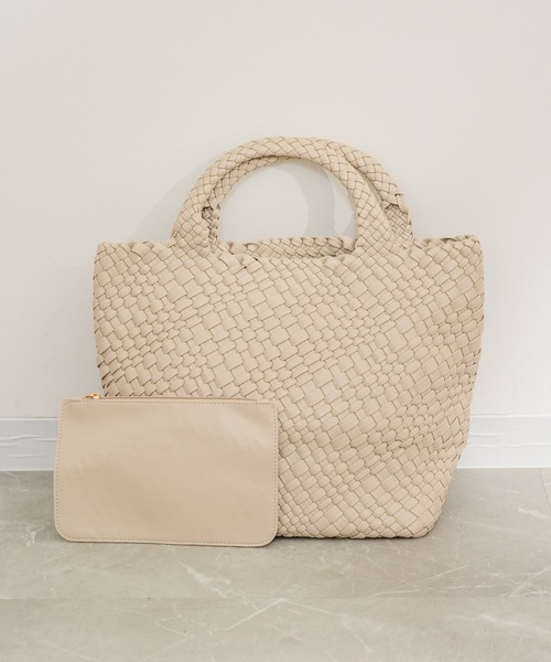 Shiraleah（シャラレア）の「【KATHARINE ROSS】Shiraleah PUレザー編み込みトートバッグ（トートバッグ）」 - WEAR