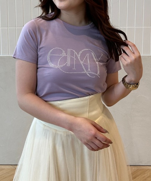 eimy istoire（エイミーイストワール）の「eimyロゴパールTシャツ（Tシャツ/カットソー）」 - WEAR
