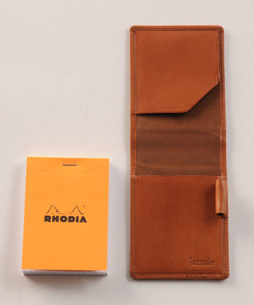 Jamale（ジャマレ）の「レザーメモカバー縦型(RHODIA No.11)（手帳／メモ帳）」 - WEAR
