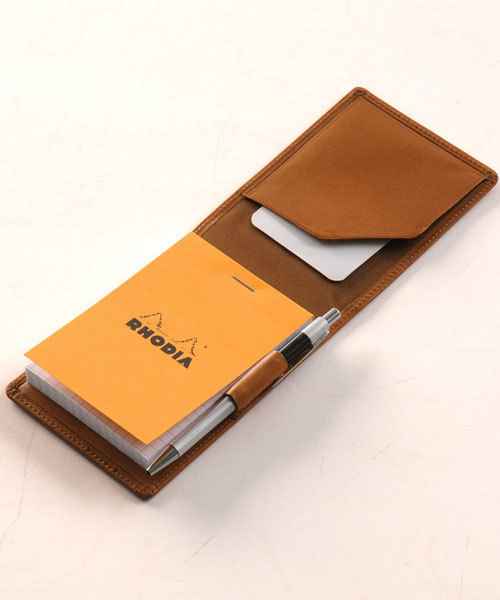 Jamale（ジャマレ）の「レザーメモカバー縦型(RHODIA No.11)（手帳/メモ帳）」 - WEAR