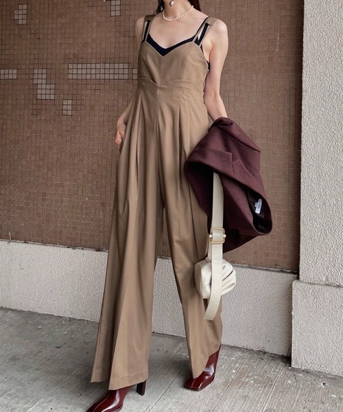 MEDI CORD SUSPENDER WIDE PANTS（サロペット/オーバーオール）｜AMERI（アメリ）のファッション通販 - ZOZOTOWN