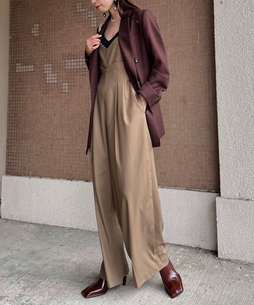 MEDI CORD SUSPENDER WIDE PANTS（サロペット/オーバーオール）｜AMERI（アメリ）のファッション通販 - ZOZOTOWN