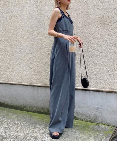 MEDI CORD SUSPENDER WIDE PANTS（サロペット/オーバーオール）｜AMERI（アメリ）のファッション通販 - ZOZOTOWN