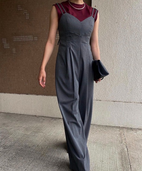 MEDI CORD SUSPENDER WIDE PANTS（サロペット/オーバーオール）｜AMERI（アメリ）のファッション通販 - ZOZOTOWN