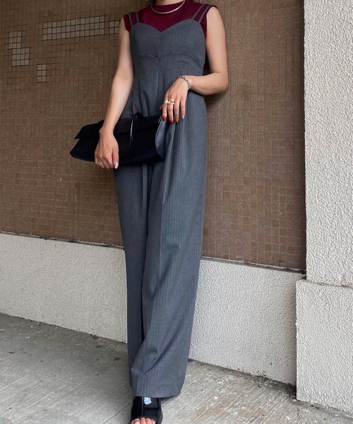 MEDI CORD SUSPENDER WIDE PANTS（サロペット/オーバーオール）｜AMERI（アメリ）のファッション通販 - ZOZOTOWN