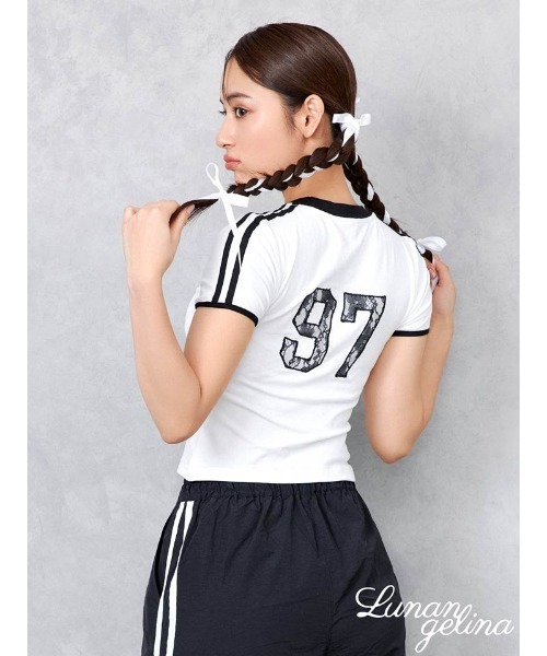 Lace Uniform Tee（Tシャツ/カットソー）｜Lunangelina（ルナアンヘリナ）のファッション通販 - ZOZOTOWN