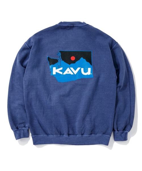 KAVU（カブー）の「KAVU/カブー Washington Map Sweat/ワシントンマップ スウェット（スウェット）」 - WEAR