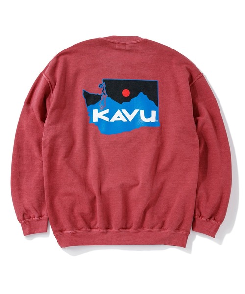 KAVU（カブー）の「KAVU/カブー Washington Map Sweat/ワシントンマップ スウェット（スウェット）」 - WEAR