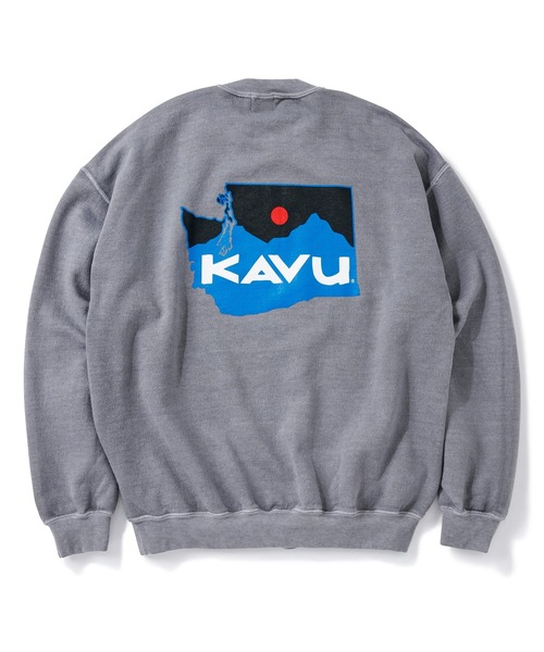KAVU（カブー）の「KAVU/カブー Washington Map Sweat/ワシントンマップ スウェット（スウェット）」 - WEAR