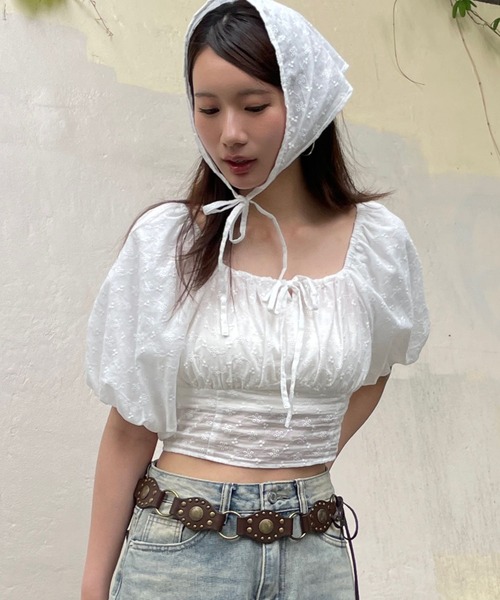 FOREVER 21（フォーエバー トゥエンティーワン）の「【2025SS】バブーシュカ付きオフショルブラウス（シャツ/ブラウス）」 - WEAR