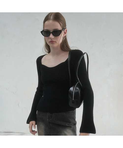 【セール】Manon Heart-line Slit Knit - 4COL（ニット/セーター）｜Vivacious（ビバシャス）の ...