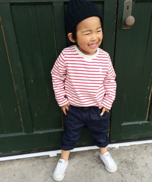 coen（コーエン）の「【coen kids】ボーダークルーネックカットソー(100～150cm)（Tシャツ/カットソー）」 - WEAR