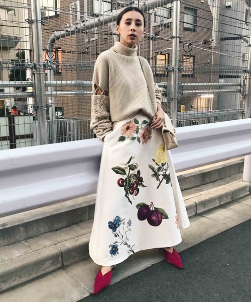 Ameri（アメリ）の「CONNECT TURTLE NECK KNIT（ニット/セーター）」 - WEAR