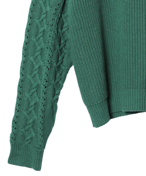 Ameri（アメリ）の「CONNECT TURTLE NECK KNIT（ニット/セーター）」 - WEAR