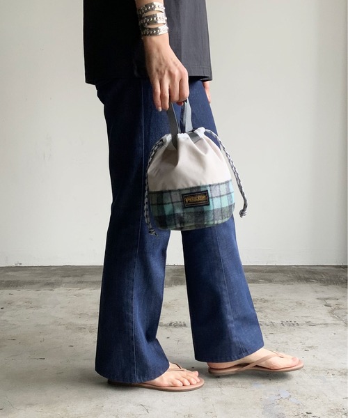 PENDLETON（ペンドルトン）の「ST:PENDLETON PD CK FAB STRING BAG/ペンドルトン 巾着バッグ（エコバッグ/サブバッグ）」 - WEAR