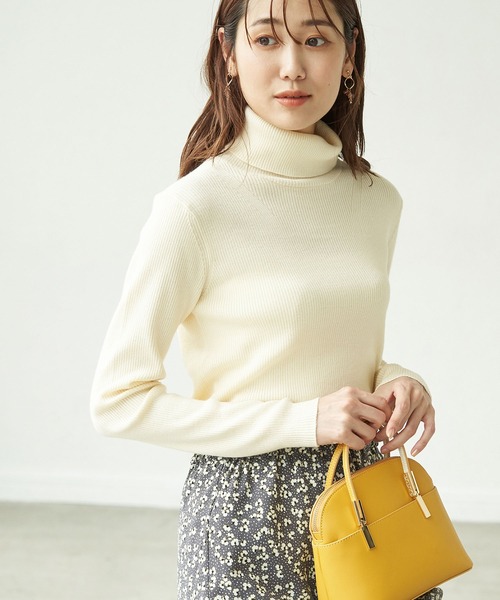 Rope Picnic(ロペピクニック)の「【アンチピリング】リブタートルニットプルオーバー(ニット セーター)」 Wear