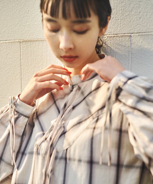 ear PAPILLONNER（イアパピヨネ）の「【SUM1 STYLE(スミスタイル)】フリンジシャツワンピース（シャツワンピース）」 - WEAR