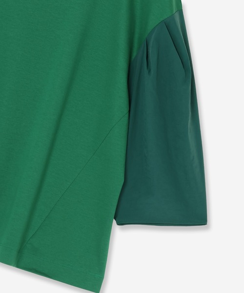 セール】【接触冷感・洗える】タフタコンビカットソー（Tシャツ