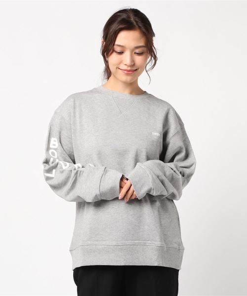 SWBD Sewing Boundaries（ソーイングバウンダリーズ）の「SWBD ロゴスリーブスウェットトップス（スウェット）」 - WEAR