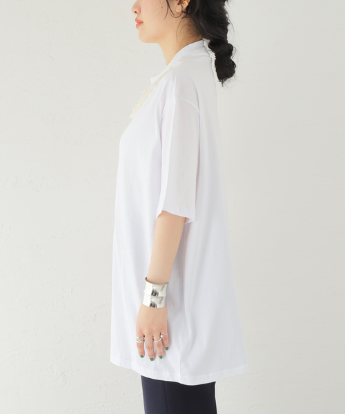 TELA（テラ）の「【TELA/テラ】フリンジTシャツ（Tシャツ/カットソー）」 - WEAR