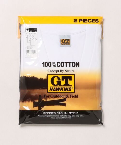 【セール】G.T.HAWKINS/GTホーキンス VネックTシャツ 綿100% 2枚組（Tシャツ/カットソー）｜Hawkins（ホーキンス）の ...