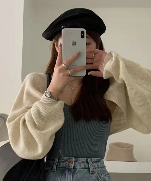 Teem Store（チームストア）の「【25年秋冬新作】ショート丈ニットカーディガン ボレロ（カーディガン/ボレロ）」 - WEAR