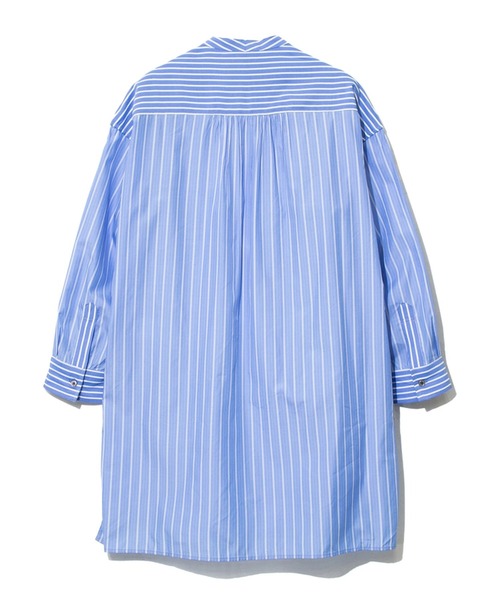 CUBE SUGAR（キューブシュガー）の「CUBE SUGAR/キューブシュガー ストライプ ビブ付きPO/SH（シャツ/ブラウス）」 - WEAR