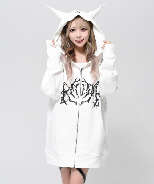 REFLEM（レフレム）の「『REFLEM/レフレム』DEVILデザインZIPパーカー/ジップアップパーカー（パーカー）」 - WEAR