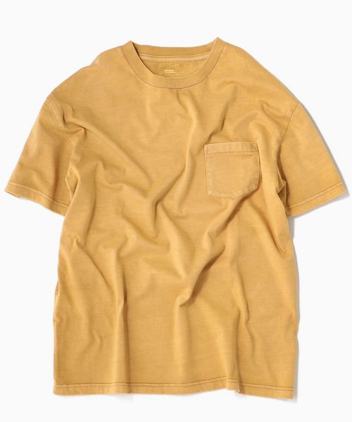 SHIPS（シップス）の「SC: ASUTEX(R) 製品染め ポケット Tシャツ（Tシャツ/カットソー）」 - WEAR