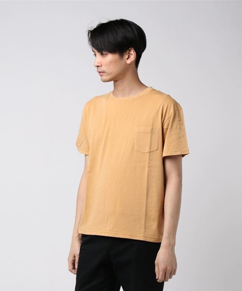 SHIPS（シップス）の「SC: ASUTEX(R) 製品染め ポケット Tシャツ（Tシャツ/カットソー）」 - WEAR