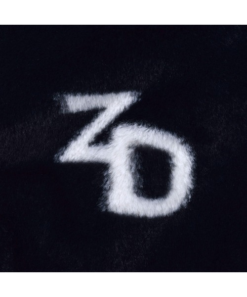 ZIDDY（ジディ）の「ZIDDY/【ニコ☆プチ掲載】総柄ロゴフードモノトーンフェイクファーブルゾン(130~160cm)（ブルゾン）」 - WEAR