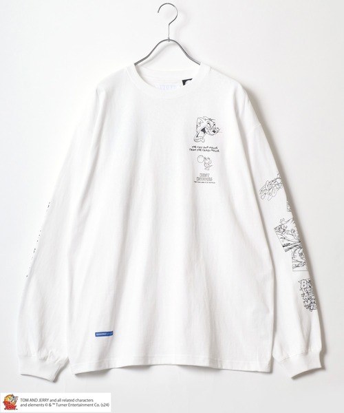 Tom＆Jerry（トムアンドジェリー）の「2024AW Tom and Jerry×SEQUENZ/トムとジェリー×シークエンズ コミックイラスト 袖/バックプリント オーバーサイズロンT ...