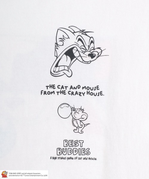 Tom＆Jerry（トムアンドジェリー）の「2024AW Tom and Jerry×SEQUENZ/トムとジェリー×シークエンズ コミックイラスト 袖/バックプリント オーバーサイズロンT ...