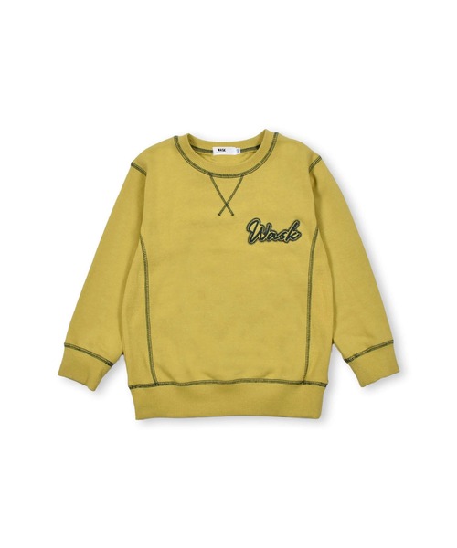 WASK（ワスク）の「WASK/Vガゼットかがりステッチ裏起毛トレーナー (100~160cm)（スウェット）」 - WEAR