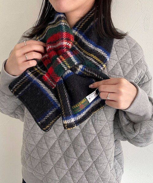 TWEED MILL（ツイードミル）の「【TWEEDMILL/ツィードミル】リバーチェックティペット小（マフラー）」 - WEAR