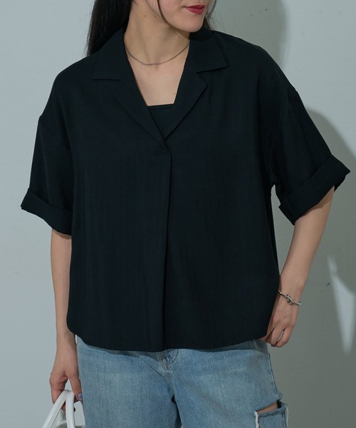 【セール】開襟スキッパー半袖シャツ（シャツ/ブラウス）｜COLONY 2139（コロニートゥーワンスリーナイン）のファッション通販 ...