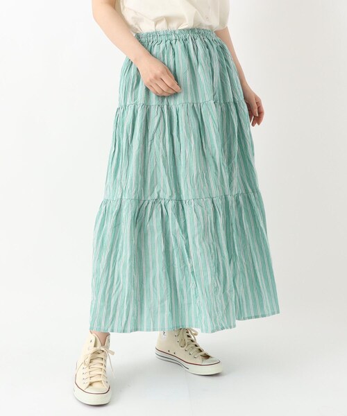 one'sterrace（ワンズテラス）の「マルチストライプ ティアードスカート（スカート）」 - WEAR