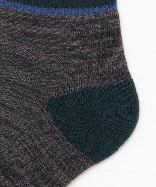 EDWIN（エドウィン）の「EDWIN【BODY FIRE/ 高保温、消臭機能、総パイル】 あったかライン3Pクォーター丈ソックス（ソックス/靴下）」 - WEAR