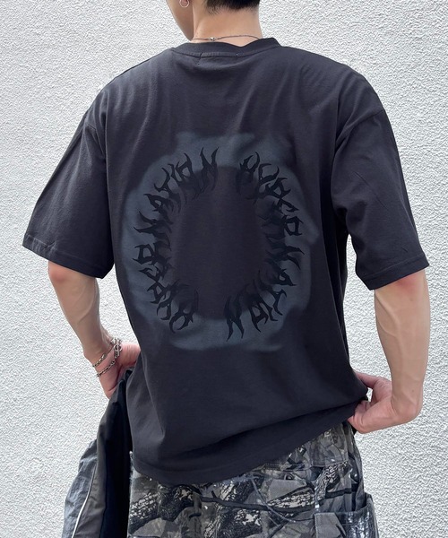 25SS ボックスシルエット グランジ風 Y2Kモチーフ 韓国風 バックプリント メンズ レディース【ILL'S】（Tシャツ/カットソー）｜ILL'S（イルズ）のファッション通販 - ZOZOTOWN