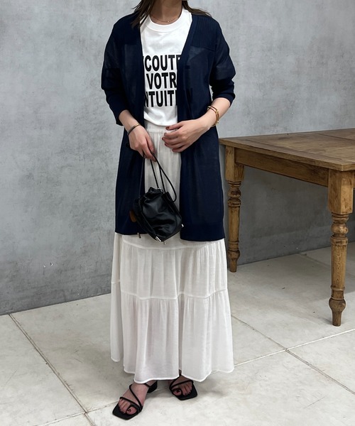 un dix cors（アンディコール）の「UV接触冷感裾ボタンカーデ（カーディガン/ボレロ）」 - WEAR