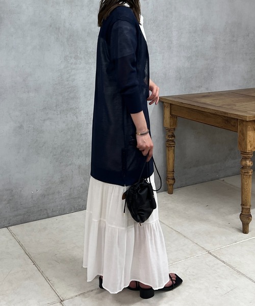 un dix cors（アンディコール）の「UV接触冷感裾ボタンカーデ（カーディガン/ボレロ）」 - WEAR