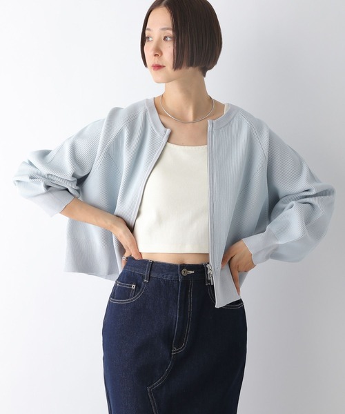 12ゲージ配色リブZIPカーディガン 323319（カーディガン/ボレロ）｜LEPSIM（レプシィム）のファッション通販 - ZOZOTOWN