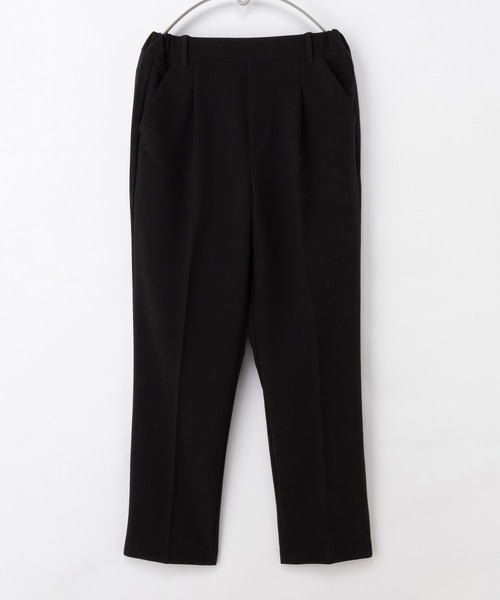 ≪股下丈65cm≫ピーチフランネル セミワイドパンツ サステナブル