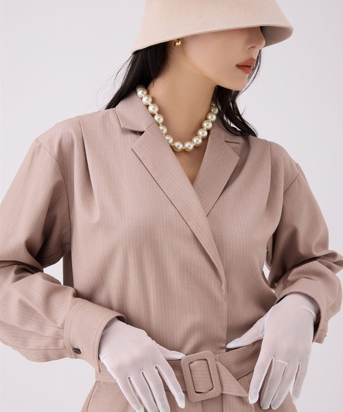 セール】テーラードシャツロンパース（つなぎ/オールインワン）｜EIMY