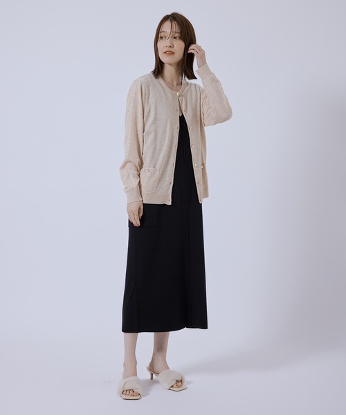 Jayro（ジャイロ）の「アンチピリングvネックニットジャンパースカート（ジャンパースカート）」 Wear