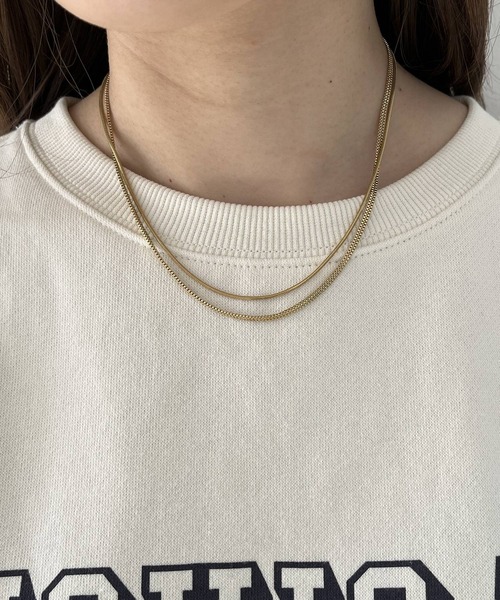 LOWRYS FARM（ローリーズファーム）の「ステンレス2連ネックレス 180649（ネックレス）」 - WEAR