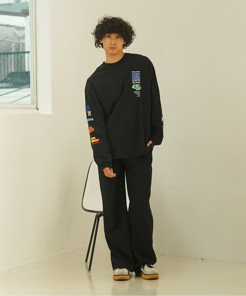 BEN DAVIS（ベンデイビス）の「【BEN DAVIS/ベンデイビス】 袖刺繍 BIGシルエット ロンT（Tシャツ/カットソー）」 - WEAR
