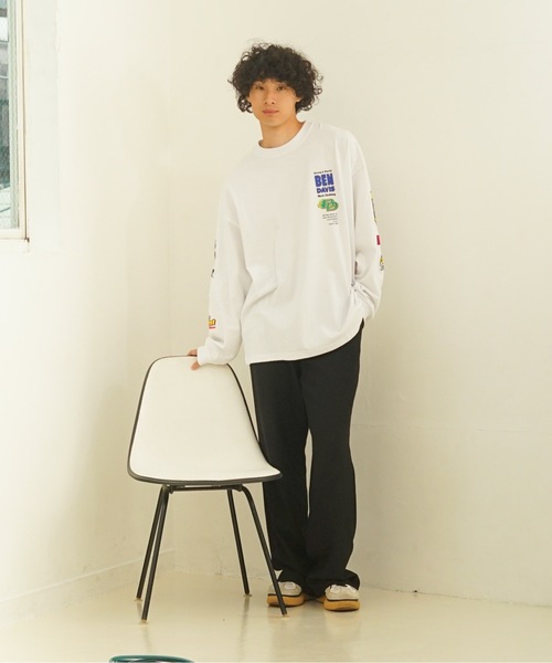 BEN DAVIS（ベンデイビス）の「【BEN DAVIS/ベンデイビス】 袖刺繍 BIGシルエット ロンT（Tシャツ/カットソー）」 - WEAR