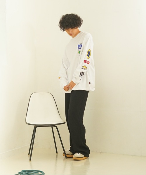 BEN DAVIS（ベンデイビス）の「【BEN DAVIS/ベンデイビス】 袖刺繍 BIGシルエット ロンT（Tシャツ/カットソー）」 - WEAR